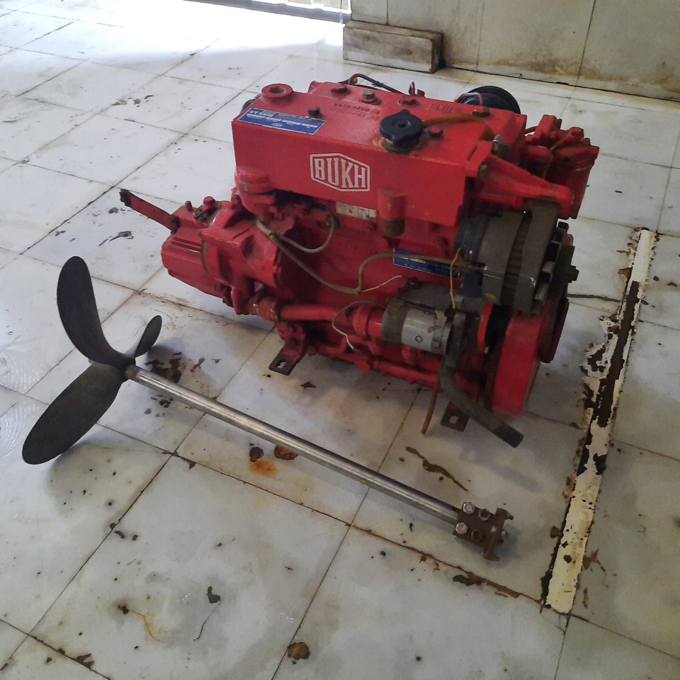 Bukh DV36 RME inboard marine diesel engine from lifeboat Used - ship by ...