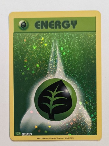 Pokemon Grass Energy Holo 033/034 CLV English TCG Classic NM Leaf | eBay
