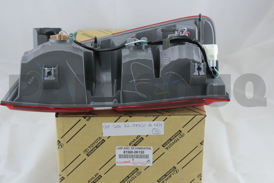 815600K150 Genuine Toyota LAMP ASSY, REAR COMBINATION, LH 81560-0K150 ...