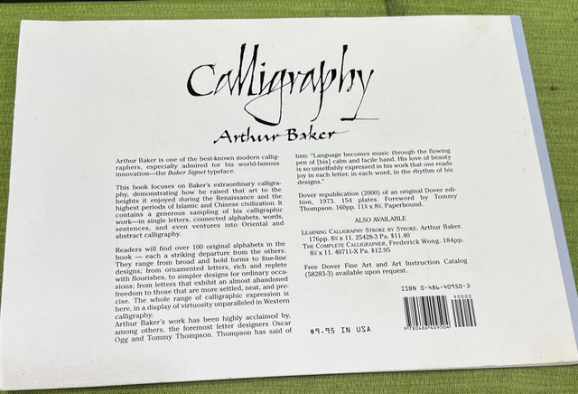 Lettering, Calligraphy, Typography Ser.: Calligraphy by Arthur Baker ...