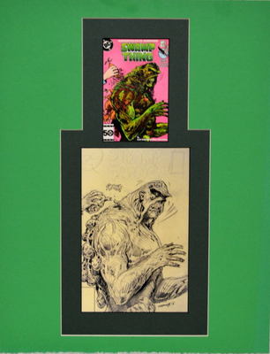 SWAMP THING #43 COVER CONCEPT PENCILS PRINT PROFESSIONALLY MATTED ...
