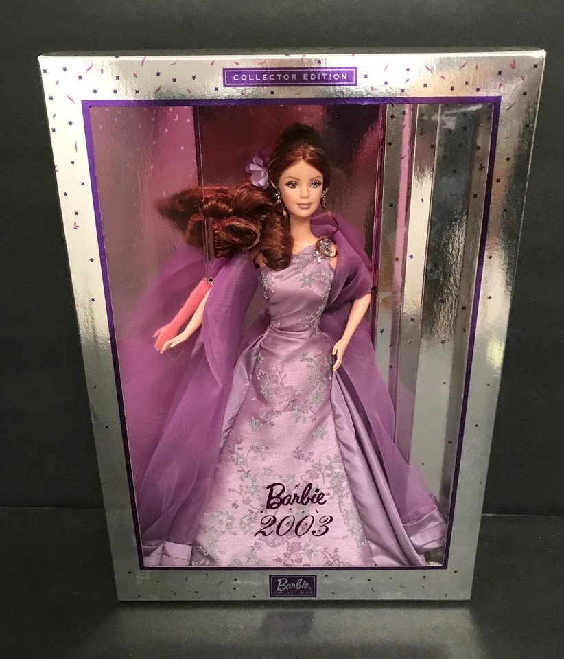 2003 Treasure Hunt Redhead Lavender Barbie Doll Collector Edition ...