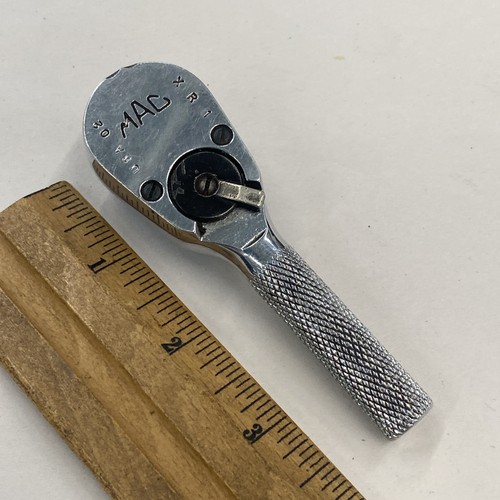 Mac USA Tools 3/8" Drive Stubby Ratchet Socket Wrench XR1 Knurled ...