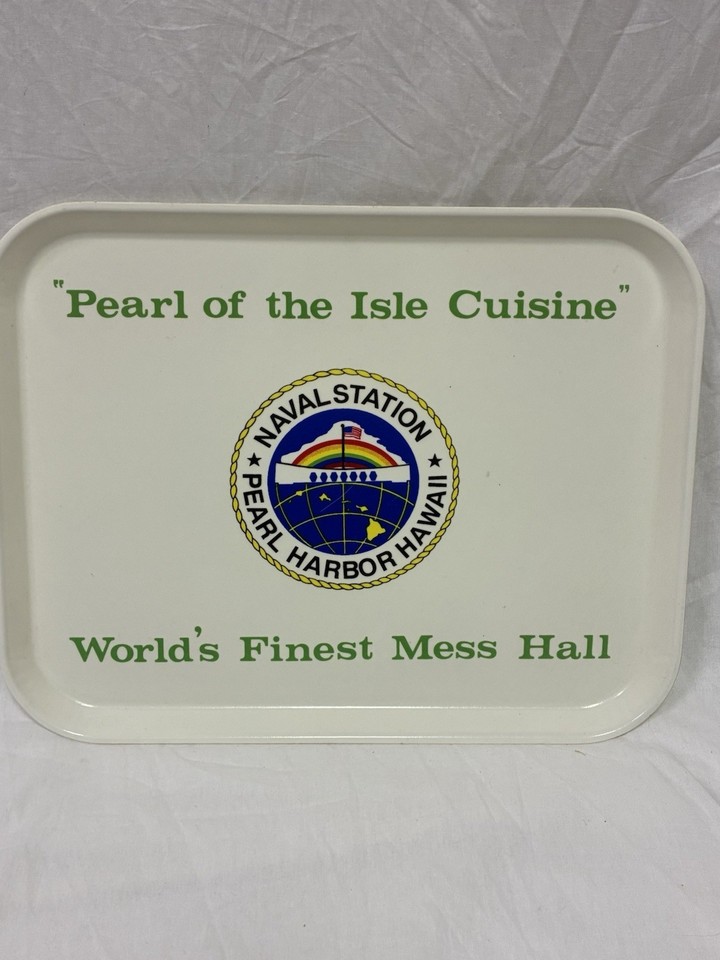 Vintage Pearl Harbor Hawaii Naval Station Cafeteria Mess Hall Tray | eBay
