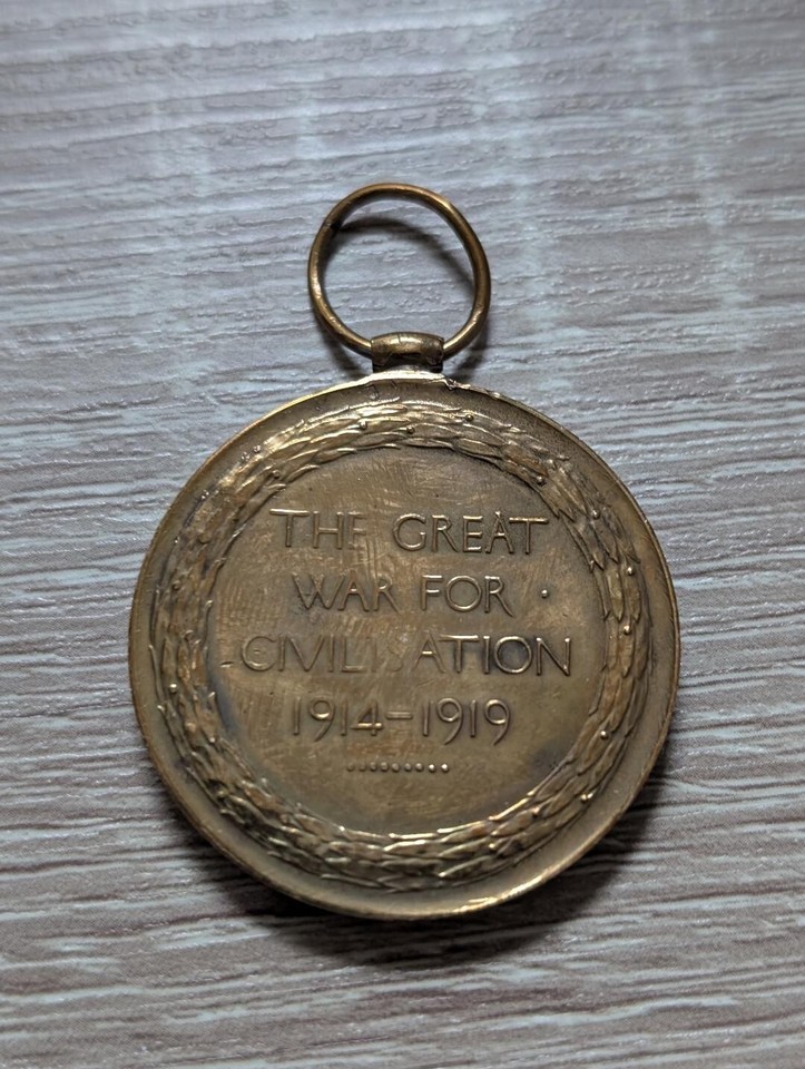 WW1 1914 Mons Star + WW1 Victory Medal + WW1 War Medal Ribbon + Vintage ...