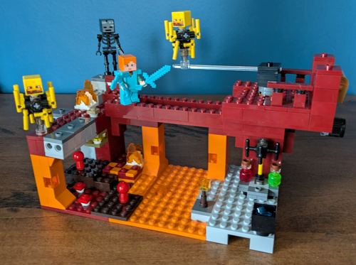 LEGO Minecraft The Blaze Bridge Set 21154 100% Complete | eBay