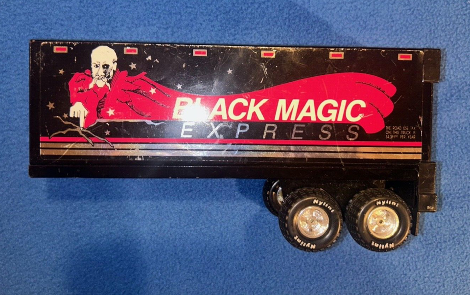Nylint Black Magic Semi Hauler Trailer Truck Metal Toy Truck Trailer | eBay