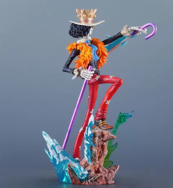 33cm Anime ONE PIECE Figure Brook Action Figures Pvc Burukku Statue ...
