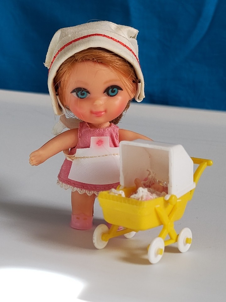 Mattel Liddle Kiddle Florence NIDDLE NURSE Doll + APRON CAP & BABY Ecellent !! | eBay