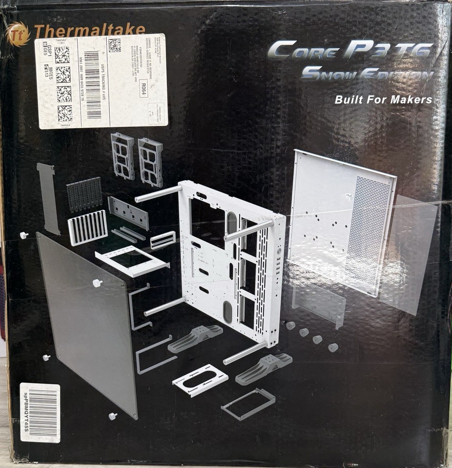 Thermaltake Core P3 TG Pro Snow (Case Only) | eBay