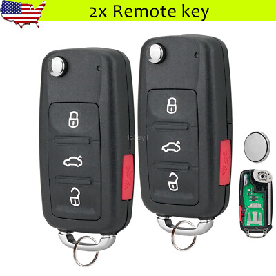 2 For 2011 2012 2013 2014 2015 2016 VW Jetta Passat Beetle Remote Car ...
