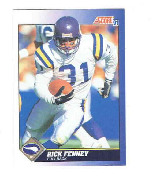 Rick Fenney Vikings FB #73 Score 1991 Football Card | eBay