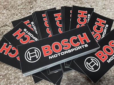 Lot of 100 BOSCH Motorsports Racing Decals NHRA NASCAR Stickers Parts ...