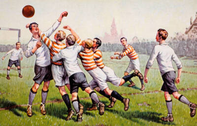 Vintage Colour Featuring Of Football Match 1920 Soccer OLD PHOTO | eBay UK