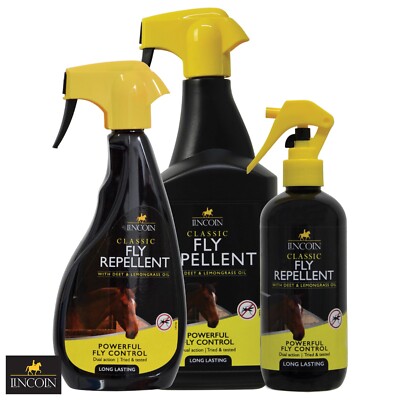 Lincoln Classic Fly Repellent Spray DEET PMD Midge Insect Repellent for ...