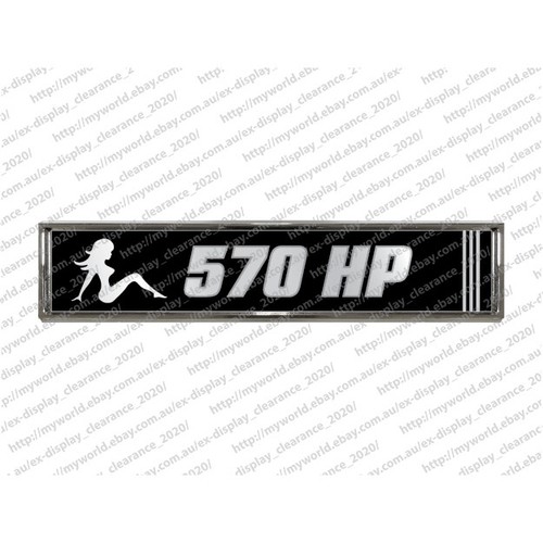 #5124 BIG RIG 570 HP TRUCK DASH BADGE KENWORTH-WESTERN STAR-GREAT GIFT ...