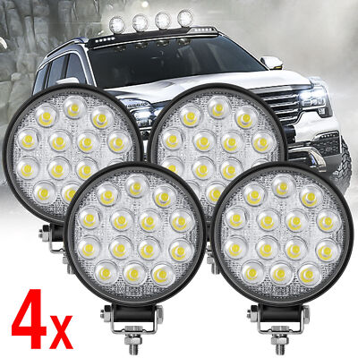4.4 Inch Round LED Lights Driving Bumper Fog Lights Off Road Tractor ...