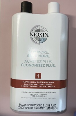 NIOXIN System 4 Cleanser Shampoo Scalp Therapy and Conditioner Set SC2 ...