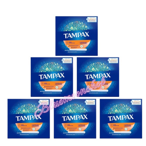 6 x 20s ( Total 120 ) Tampax Blue Box Super Plus | eBay