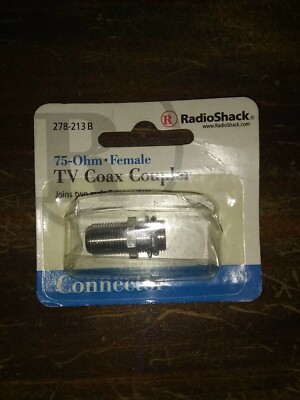 RadioShack 75-Ohm Female TV Coax Coupler (278-213 B) Connector | eBay