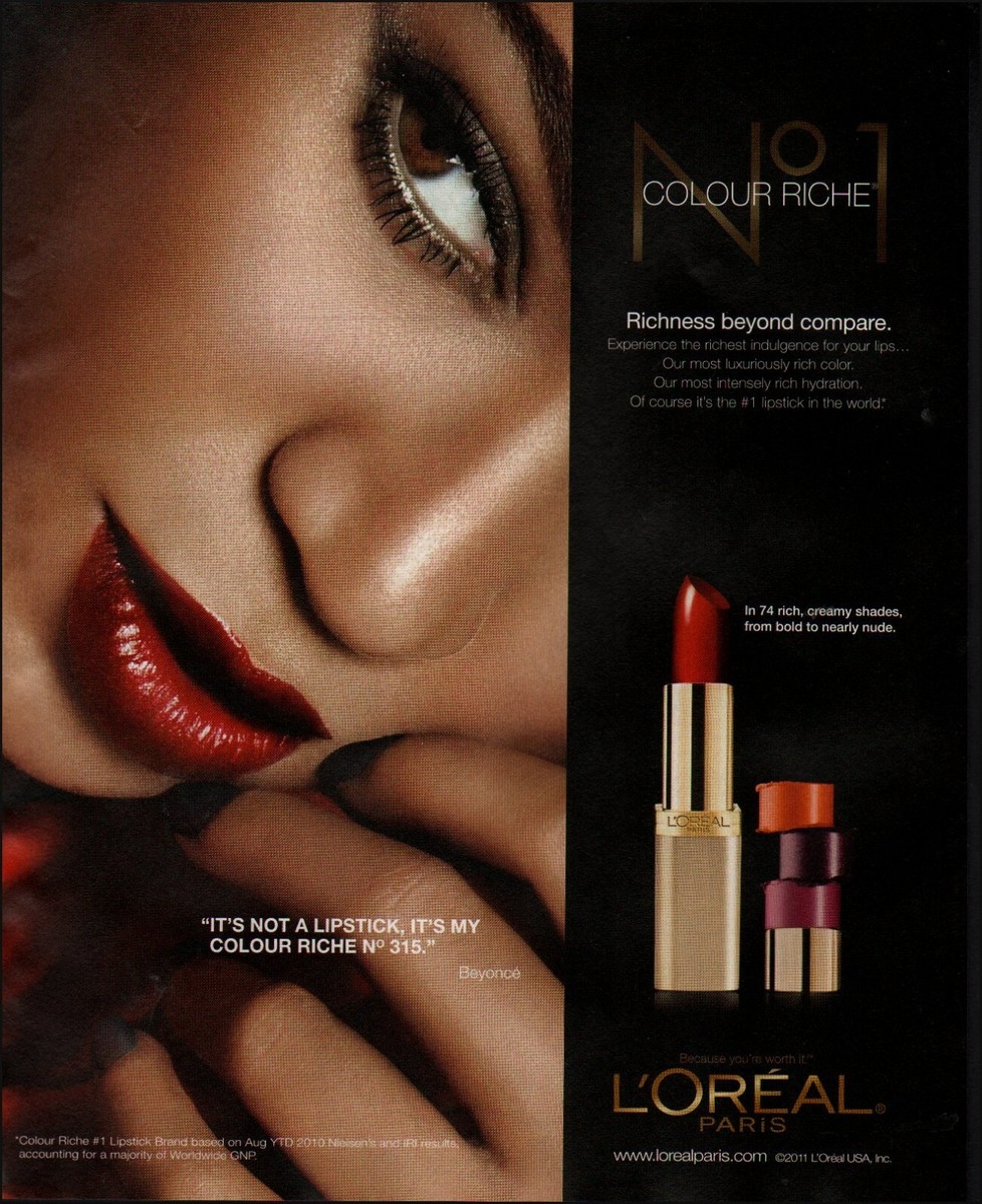 Loreal Lipstick Ad