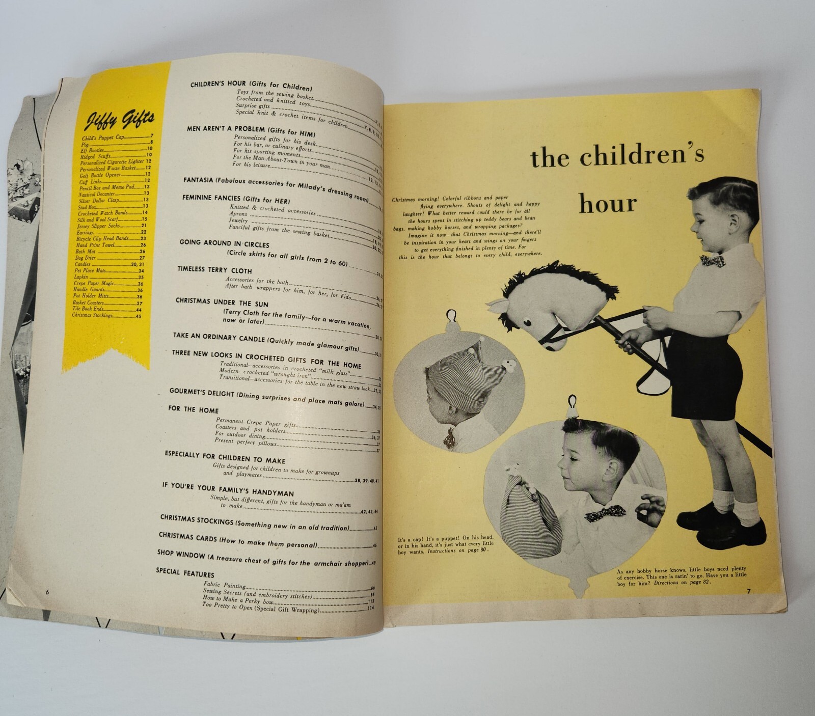 1955 Christmas Magazine Make It Yourself Gift Book DIY Crafts Paper ...