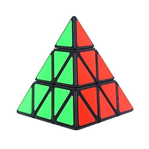 3x3x3 Pyramid Magic Speed Cube Triangle 3D Puzzle Cube Black for Kids ...