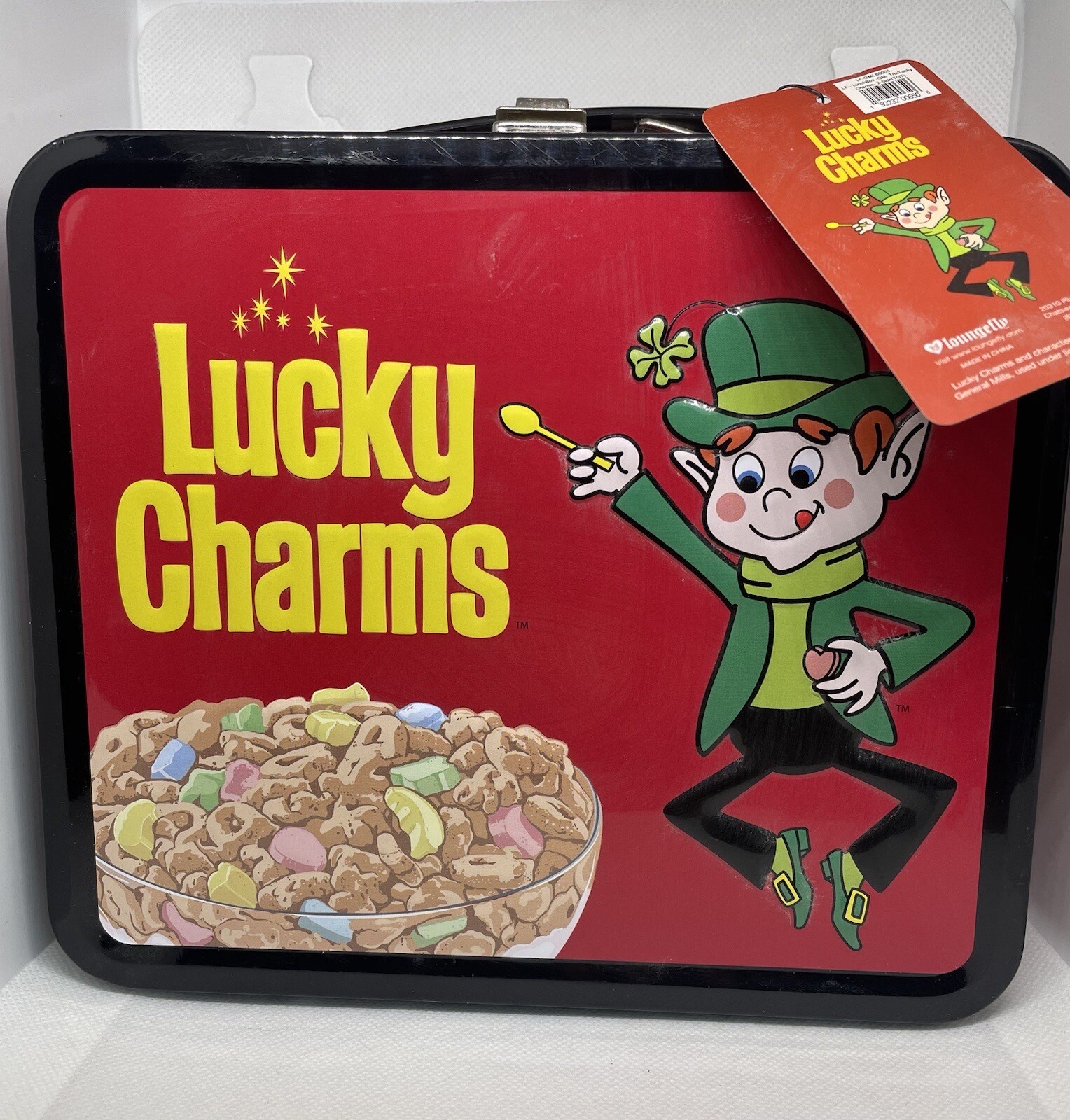 Loungefly TRIX LUCKY CHARMS Cereal Large Tin Tote Metal Lunch Box for ...