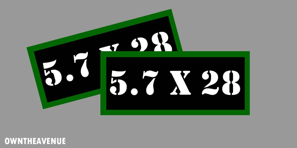 5.7x28 Ammo Can Labels for Ammunition Case 3.5" x 1.50" stickers decal ...