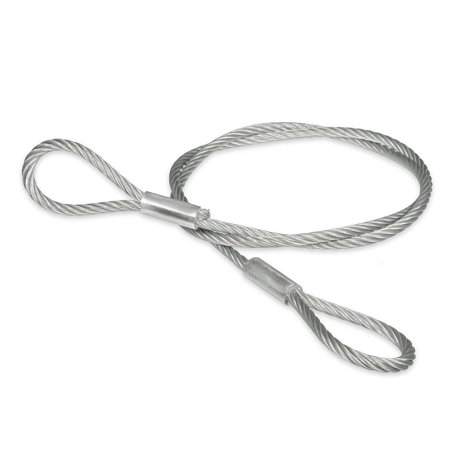 PVC Stahlseil mit Ösen Drahtseil verzinkt Schlaufe Anschlagseil Seil | eBay