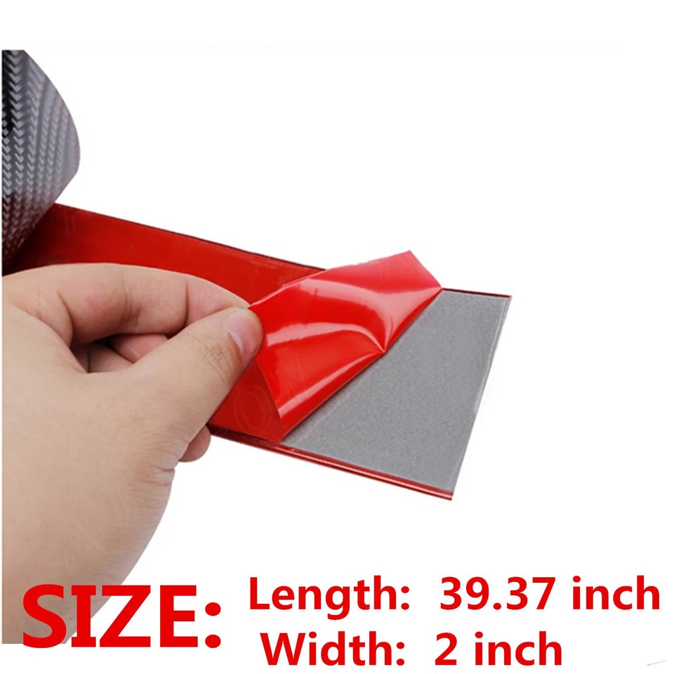 Stickers Carbon Fiber Car Door Sill Protector Scuff Plate Trim Parts ...