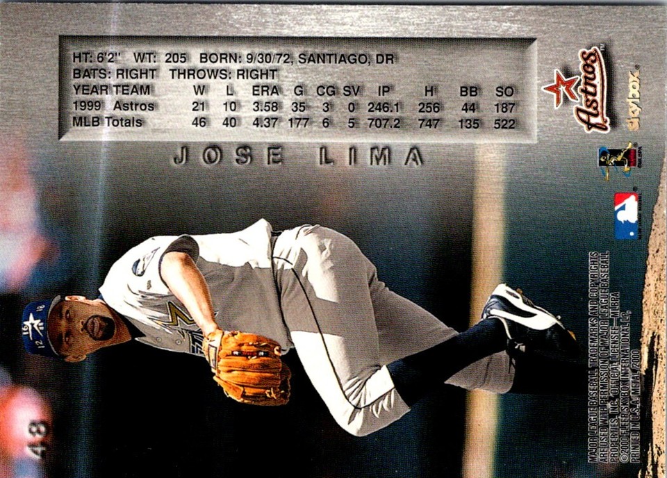 2000 Upper Deck HoloGrFX Jose Lima #6 Houston Astros Baseball Card | eBay
