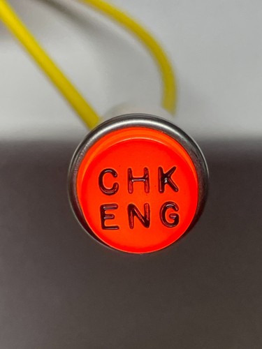 CHECK ENGINE LIGHT W/CHK ENG LOGO ON LIGHT W/CHROME RING | eBay
