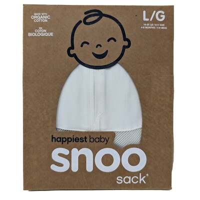 New Snoo Sack Happiest Baby L Large 4-6 Month 18-26 lbs Organic Cotton ...