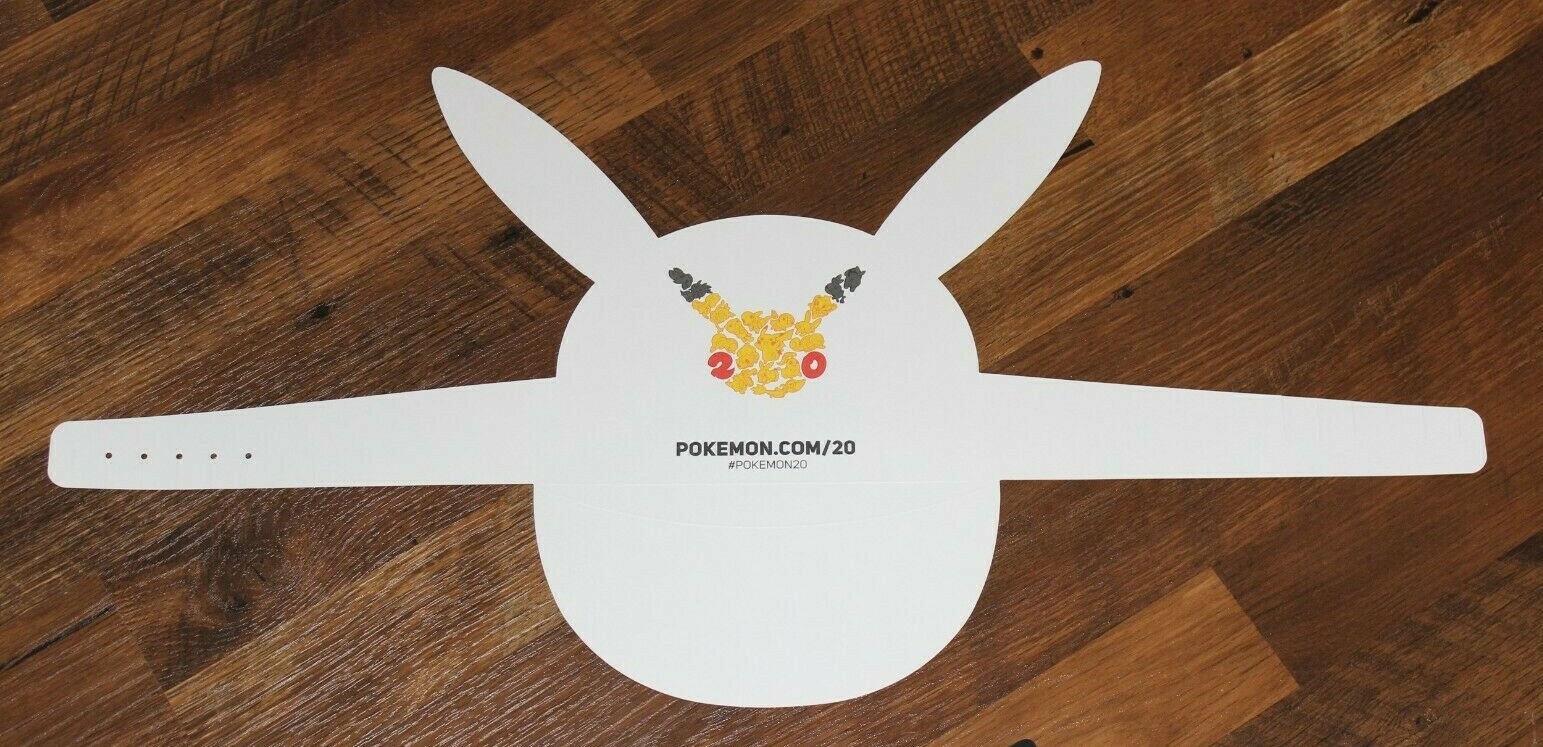 Lot of 11 Pokemon Pikachu Headbands Paper Visors 20th Anniversary ...