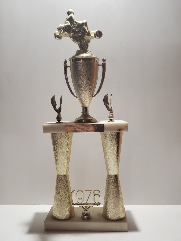 Akron OH Karting Club Go Kart Raceway Race Track 1976 Gold Trophy Vtg ...