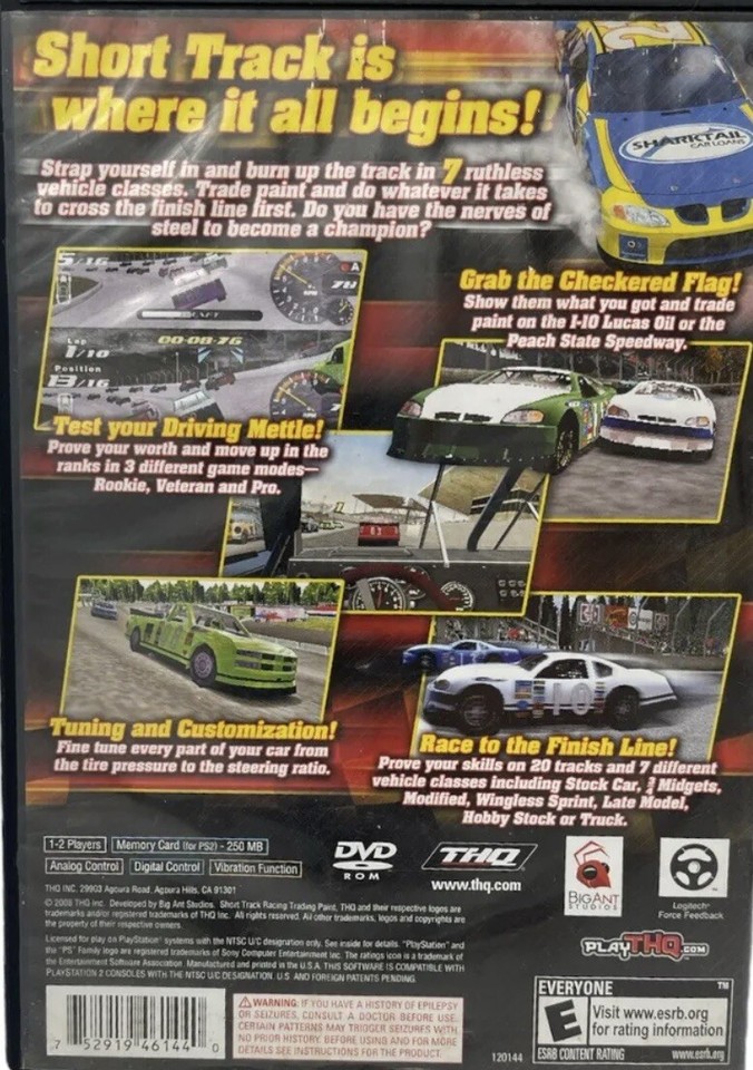 Short Track Racing: Trading Paint (Sony PlayStation 2, 2009) PS2 ...