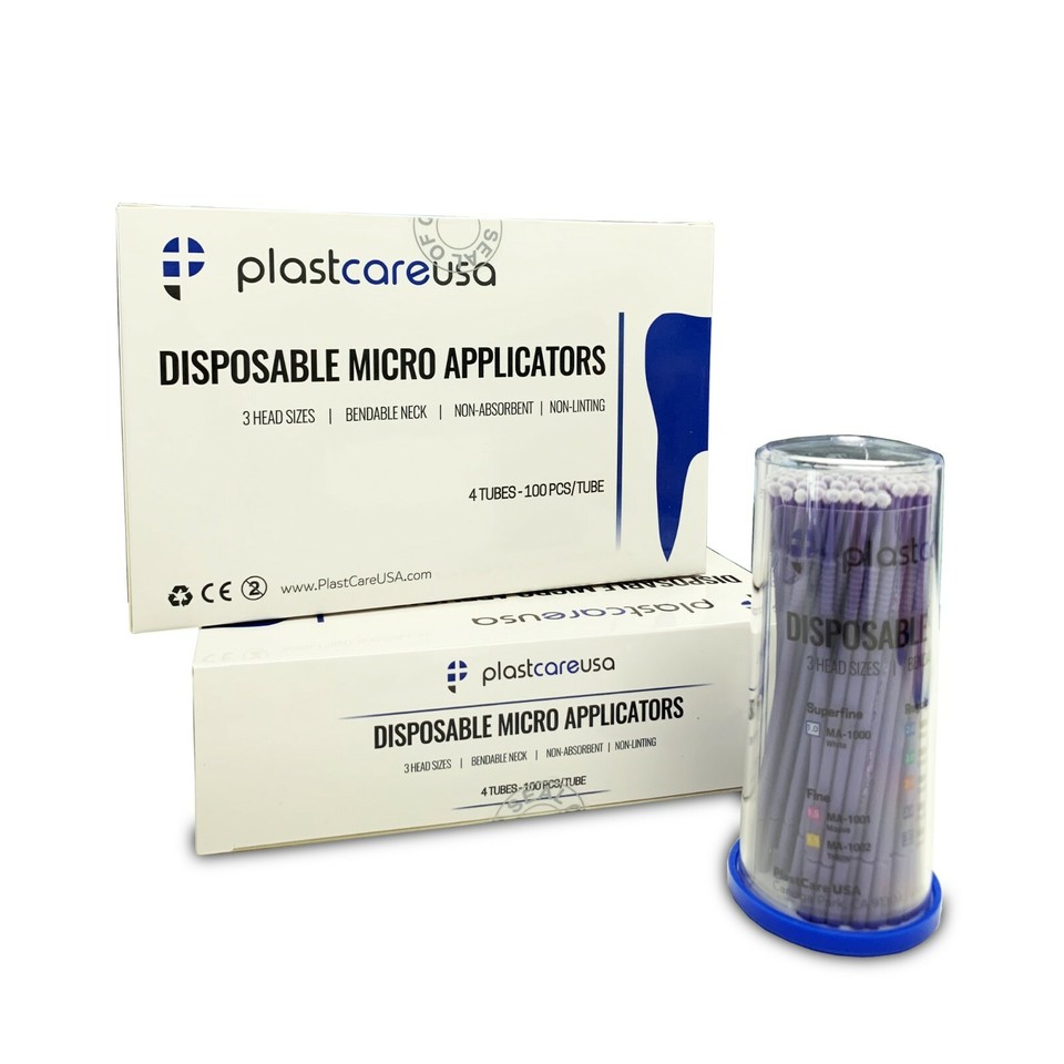 400 Micro Brushes Applicators Microbrush Dental (Regular, Fine, Super ...