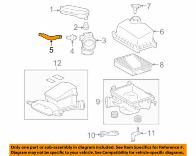 12260-36040 Toyota Hose assy, ventilation 1226036040, New Genuine OEM ...