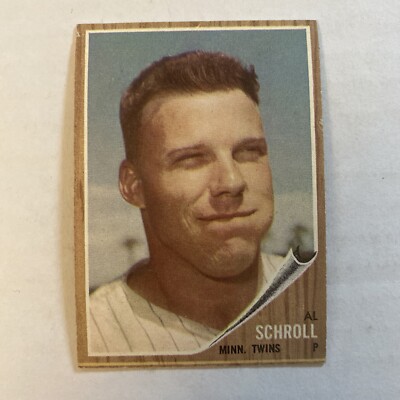 1962 Topps Baseball Al Schroll Minnesota Twins Card #102 | eBay