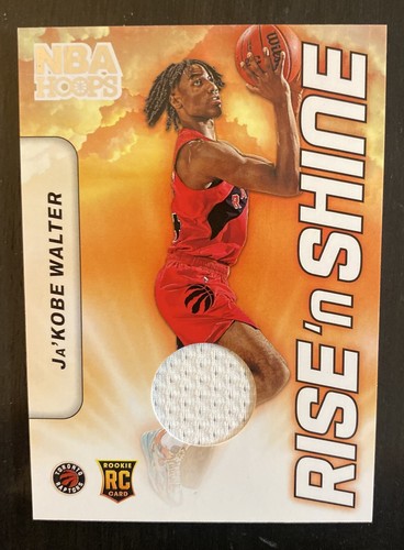 2024-25 Panini NBA Hoops Ja’Kobe Walter RC Rise N Shine Mem Patch RSM ...