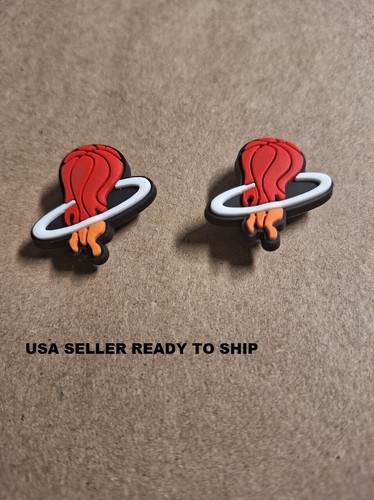 Croc Charms Basketball Miami Heat 2 pieces USA SELLER BB7 | eBay