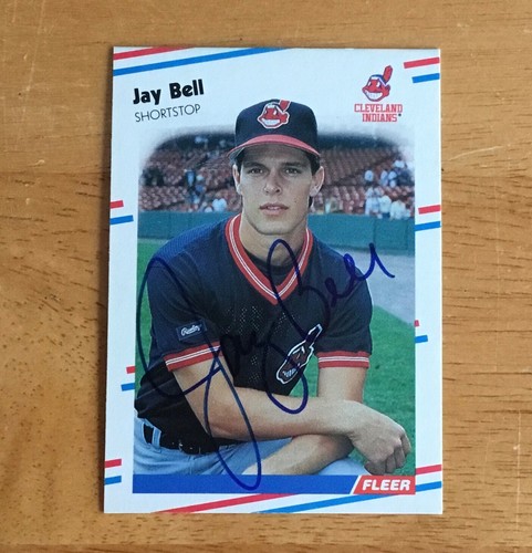 Jay Bell Cleveland Indians Signed Autograph 1988 Fleer Baseball Card | eBay