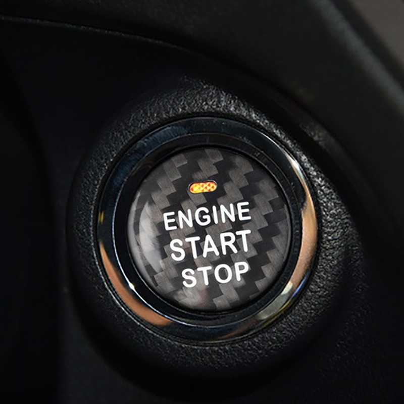 Carbon Car Engine Start Stop Button Cover For Subaru Forester Legacy ...