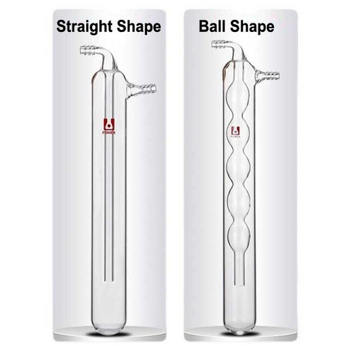 Straight Ball Cold Trap Borosilicate Lab Supply Thickened Hydrazine ...