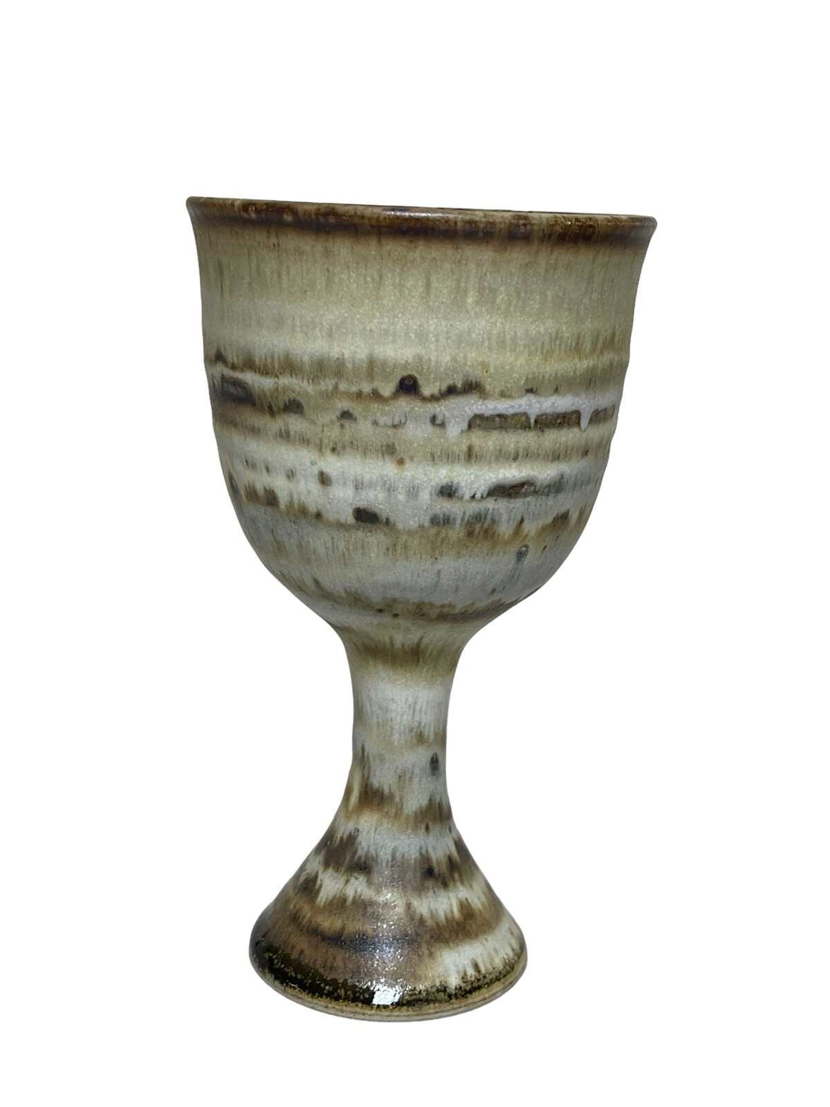 Signed Goblet Ted Scatchard Vermont Studio Handcrafted Pottery MCM | eBay