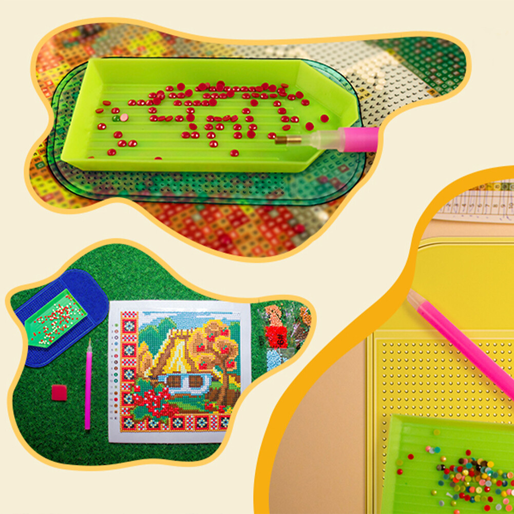 8 Pcs Diamond Painting Sticky Gel Pad Diamond Tray Sticky Mats for ...