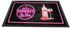 Personalised Bar Runner Mat - Neon Pink Gin Cocktail home bar ...
