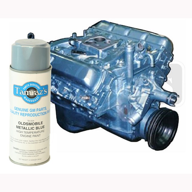 Blue Gray Engine Paint