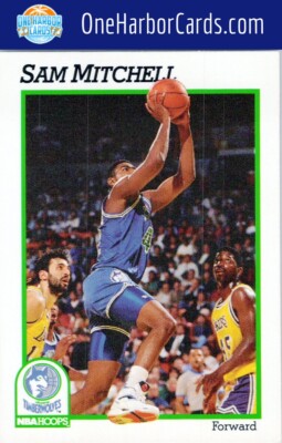 1991 Hoops Minnesota Timberwolves Basketball Card #127 Sam Mitchell | eBay